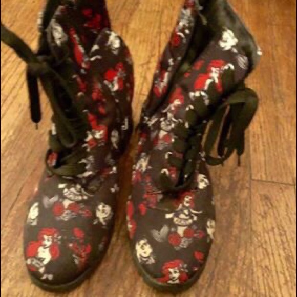 Disney | Shoes | Ariel Combat Boots | Poshmark